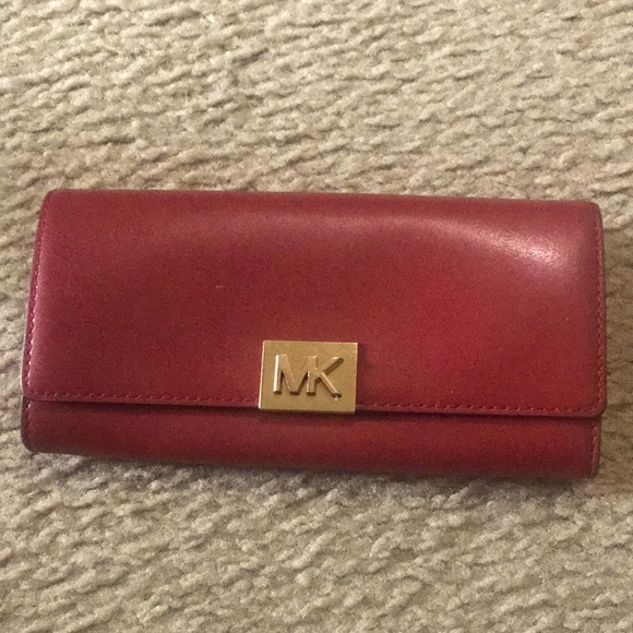 Michael Kors | Bags | Copy Red Michael Kors Wallet | Poshmark
